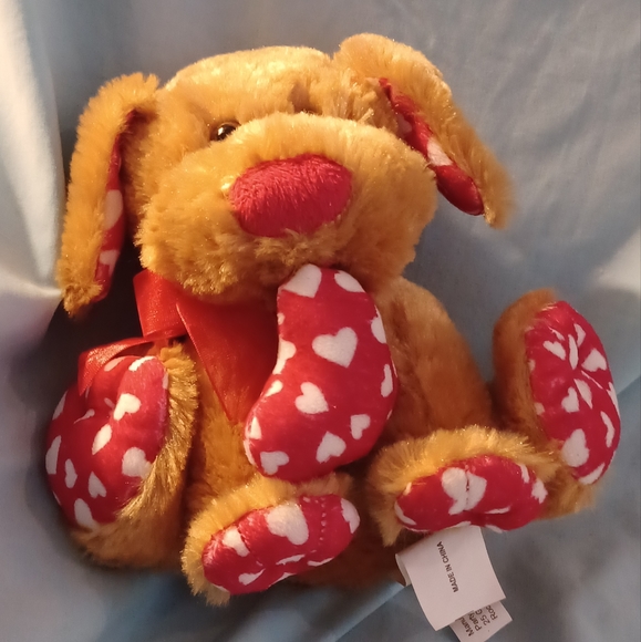 Toys | Puppy Dog Red Heart Plush Toy | Poshmark